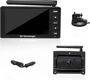 Amazon.com: Backup Camera,ProAuto iRVCM1 Wireless Rear Camera,5 ...