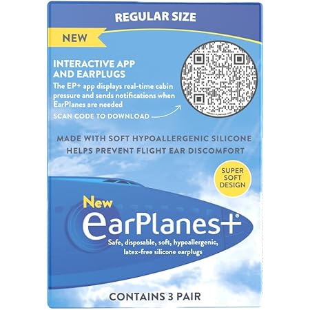 Amazon.com: New Super Soft Adult EarPlanes® Ear Plugs Airplane Travel ...