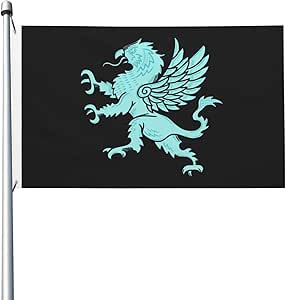 Amazon.com : Griffin Coat of Arms 3x5 Double Sided Flag Fade Resistant ...