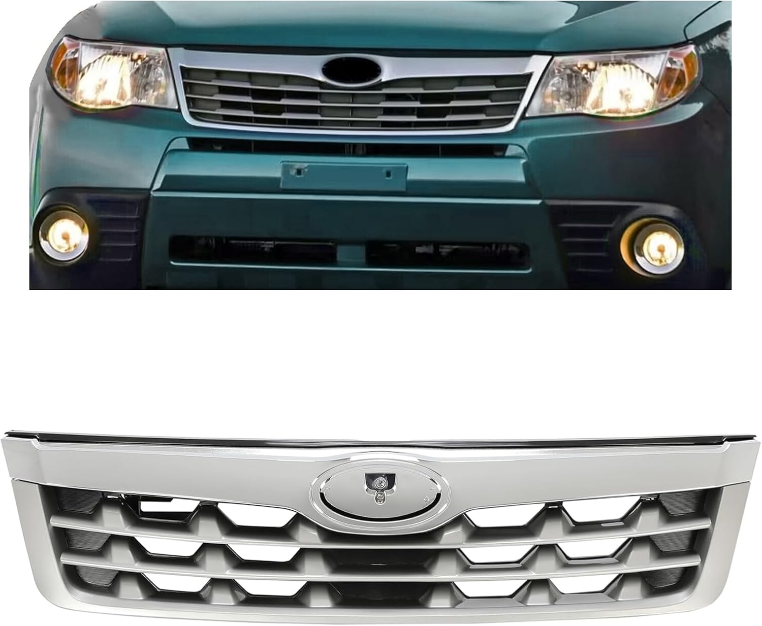 Amazon.com: KUAFU Front Grille Grill Compatible with 2011-2013 Subaru ...