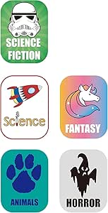 Amazon.com : 450pcs Genre Book Spine Labels for Library: Classroom ...
