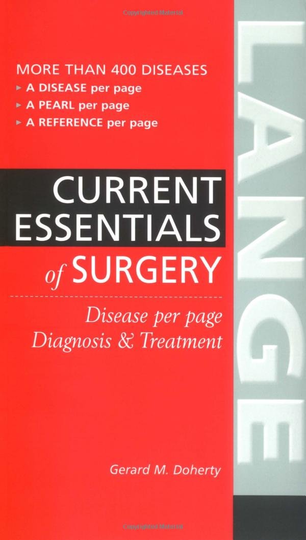 Current Essentials of Surgery: 9780071423144: Medicine & Health Science ...