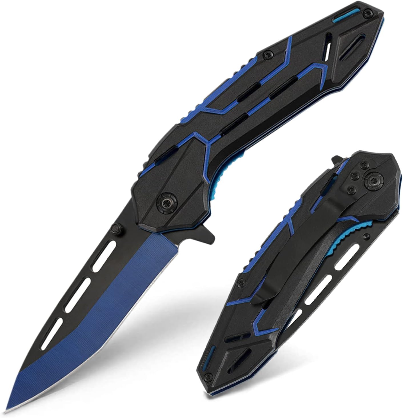 BEFUNC Klappmesser, Taschenmesser mit Gürtelclip, Scharfes ...