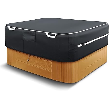 Amazon.com : Himal Square Hot Tub Cover - Heavy Duty 600D Polyester ...