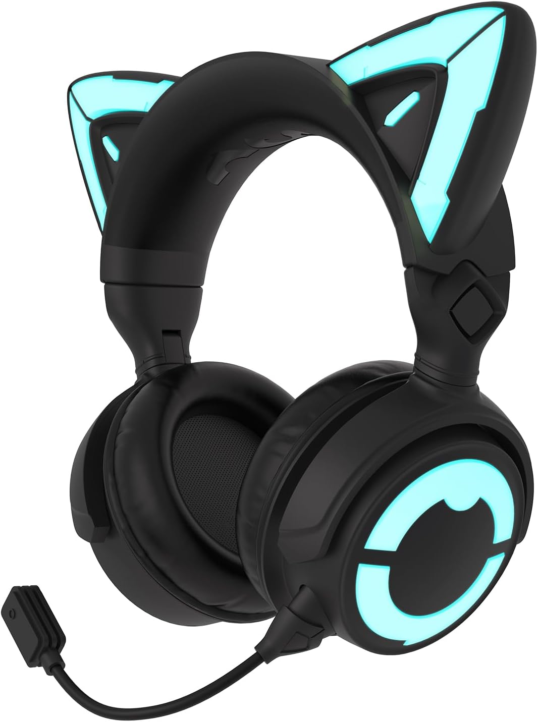 YOWU RGB Cat Ear Headphones 4GS - Gaming Headset for PC PS5 Switch Xbox ...