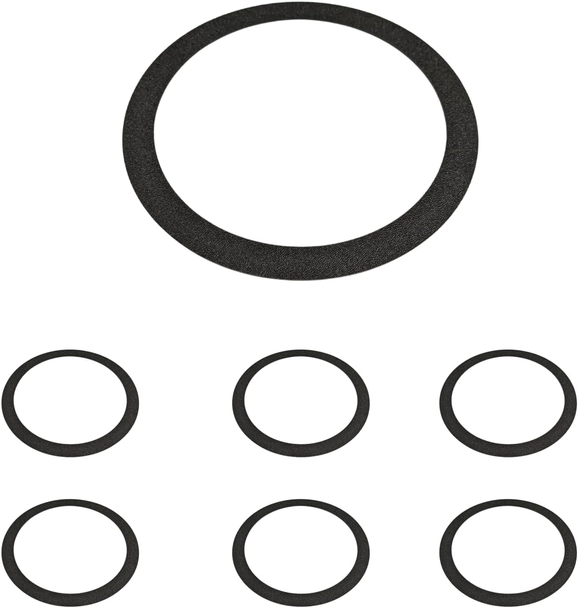 Lighting Plastics of Minnesota 6 Pack Black Goof Trim Ring for 6"" Inch ...