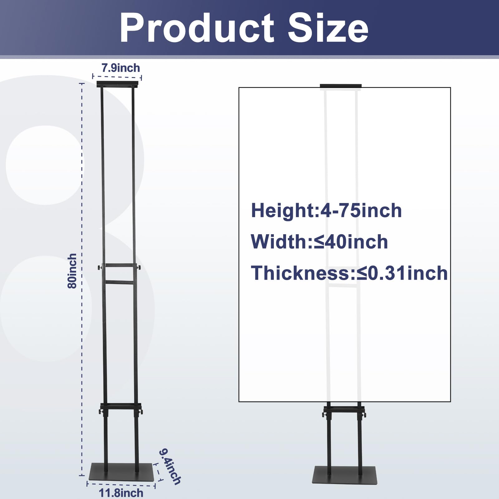 Soaoo 8 Pcs Poster Stand for Display Pedestal Sign Stand, Double Sided ...