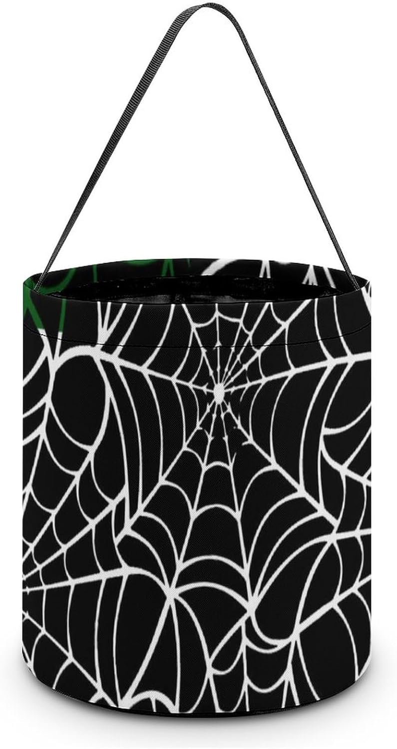 Amazon.com: Spider Web Funny Halloween Trick Or Treat Tote Bags Candy ...