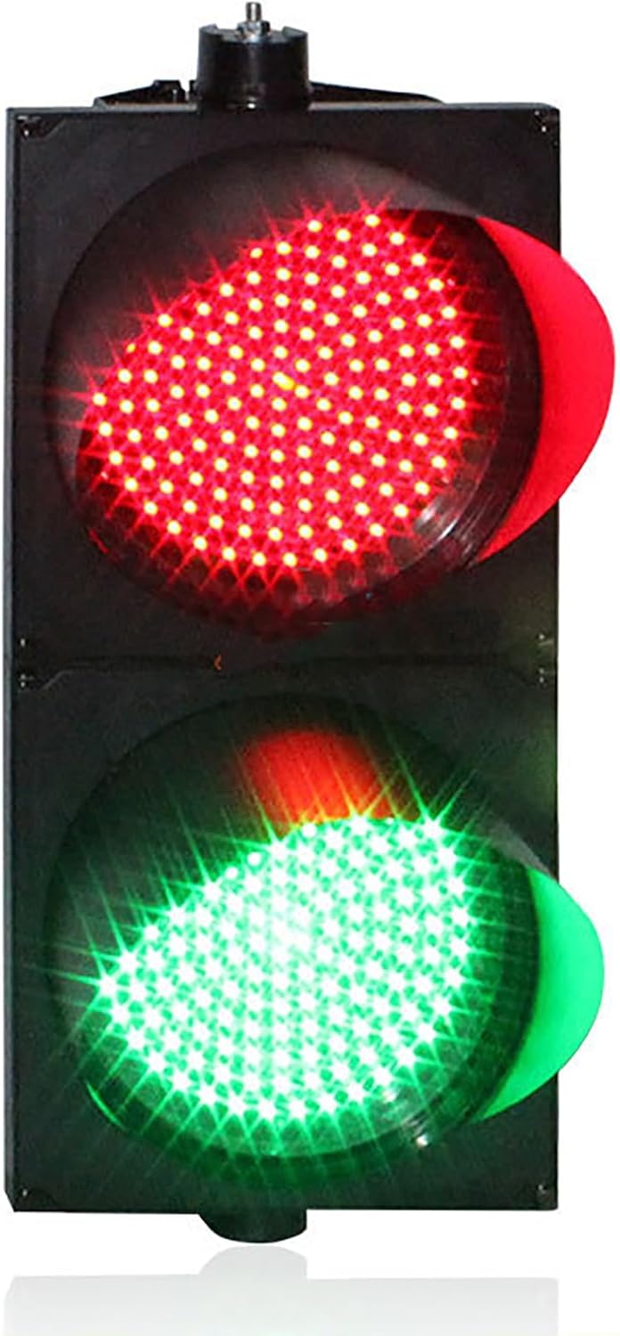 JXYQZD Industrial LED Traffic Signals, 2-Lights Block Signal Red/Green ...