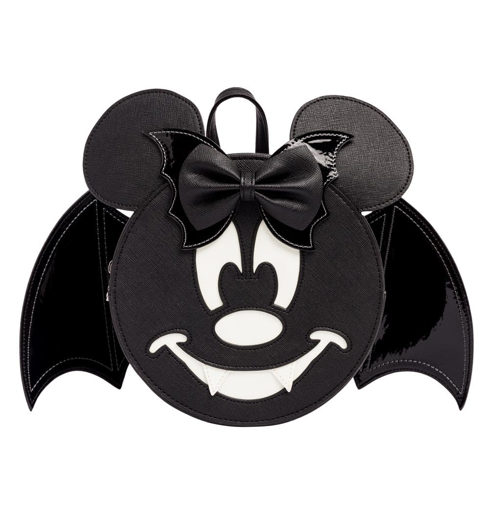 Amazon.com | Loungefly X LASR Exclusive Disney Minnie Bat Convertible ...