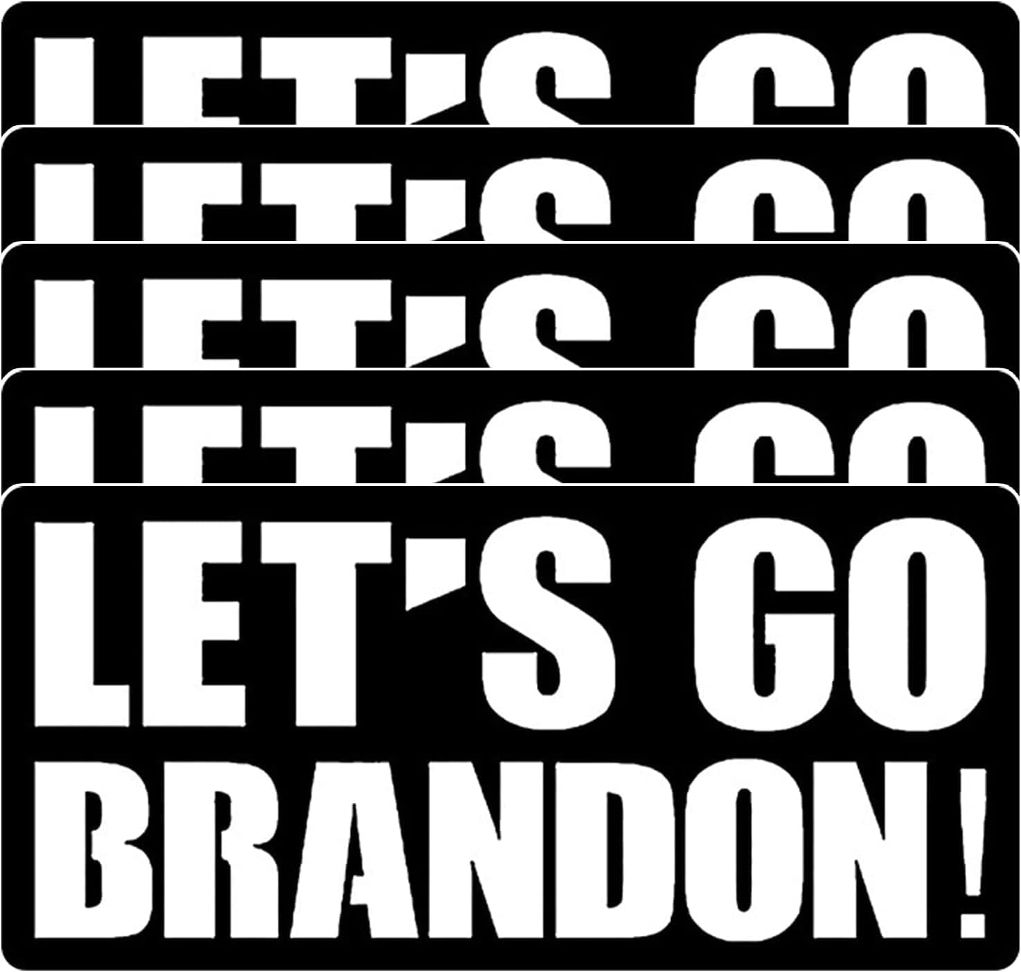 Amazon.com: Let's Go Brandon Sticker - Car Bumper Sticker Decal ...