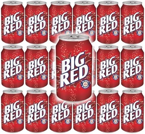 Amazon.com : Big Red Soda Pop Soft Drink, 12 Ounce (18 Cans) : Grocery ...