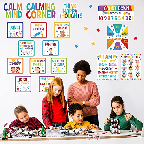 Calm Down Corner Bulletin Board Set for Classroom Decoration Feelings ...