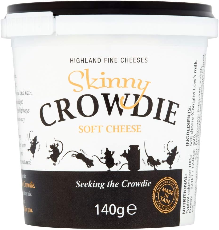 Highland Fine Cheeses Skinny Crowdie Soft Cheese, 140g : Amazon.co.uk ...