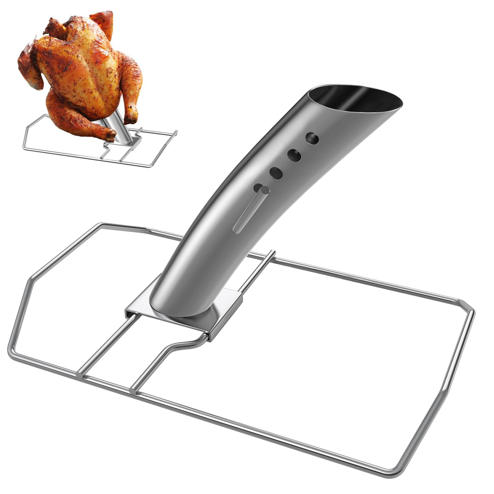 Amazon.com: SafBbcue Turkey Cannon Infusion Roaster, Turkey Beer Can ...