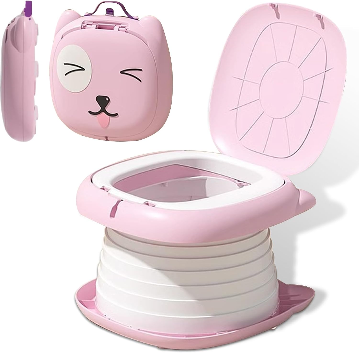 Travel Potty for Toddlers, Foldable Portable Potty for Toddlers ...