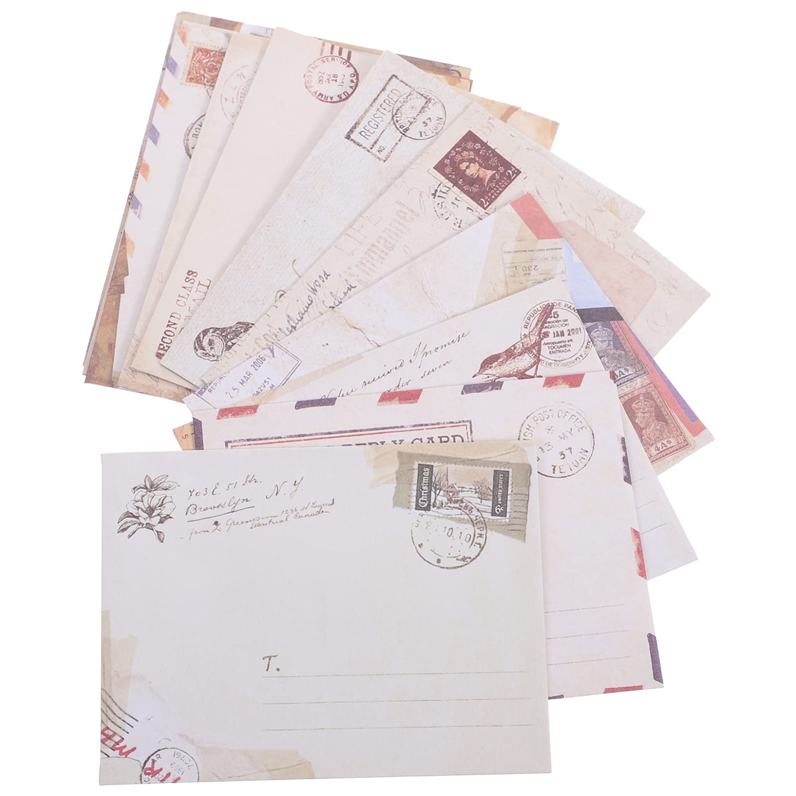 Amazon.com : Toddmomy 60pcs Mini Paper Envelopes Vintage Envelopes ...