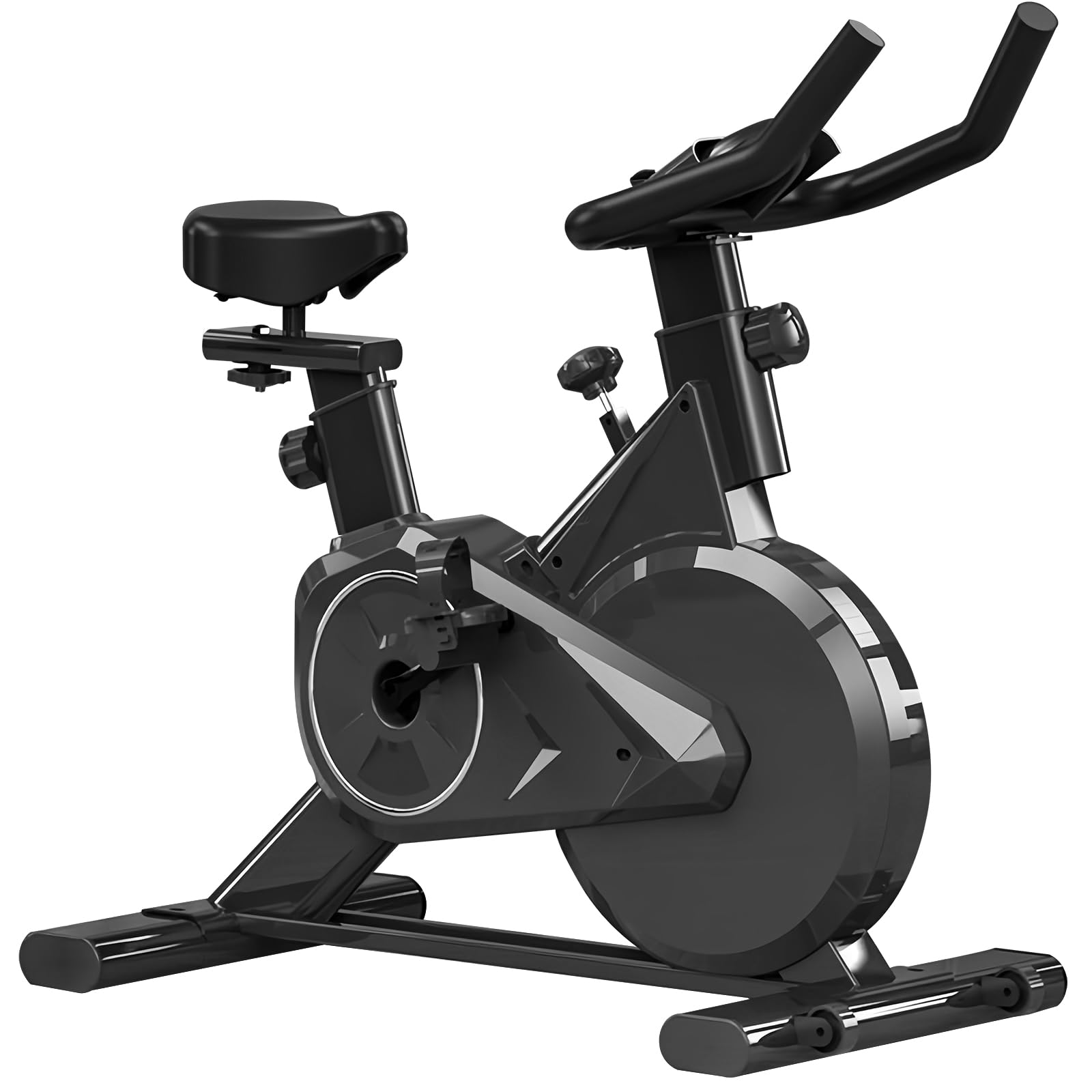 RovyFota Exercise Bike, Adjustable Resistance Silent Belt Drive, Indoor ...