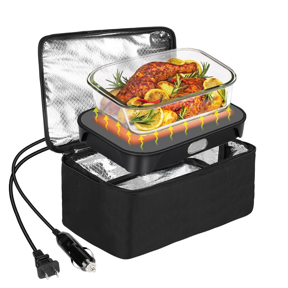 Snapklik.com : 100W Portable Oven Food Warmer, 12V/24V/110V Electric ...