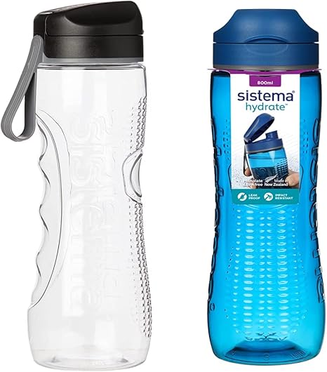 Sistema Hydrate Tritan Active Sports Water Bottle | 800 ml | Leakproof ...