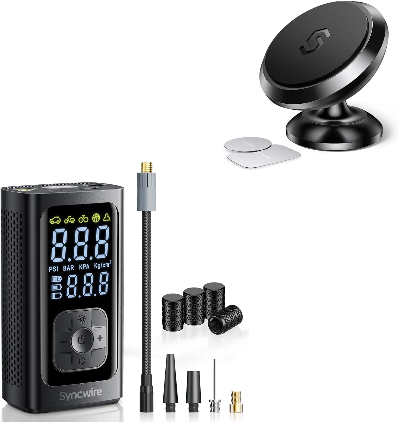 Amazon.com: Syncwire Magnetic Phone Holder for Car and Tire Inflator ...