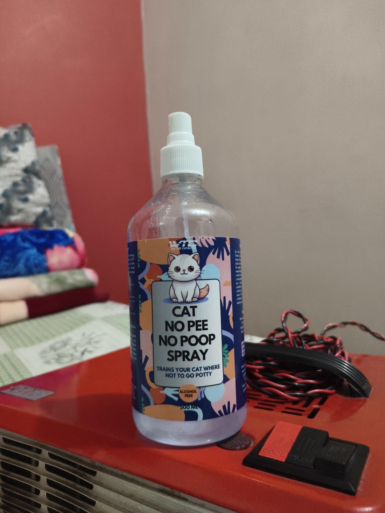 Buy WTC No Pee No Poop Cat Potty Training Spray, 500 ML – Non-Toxic Cat ...