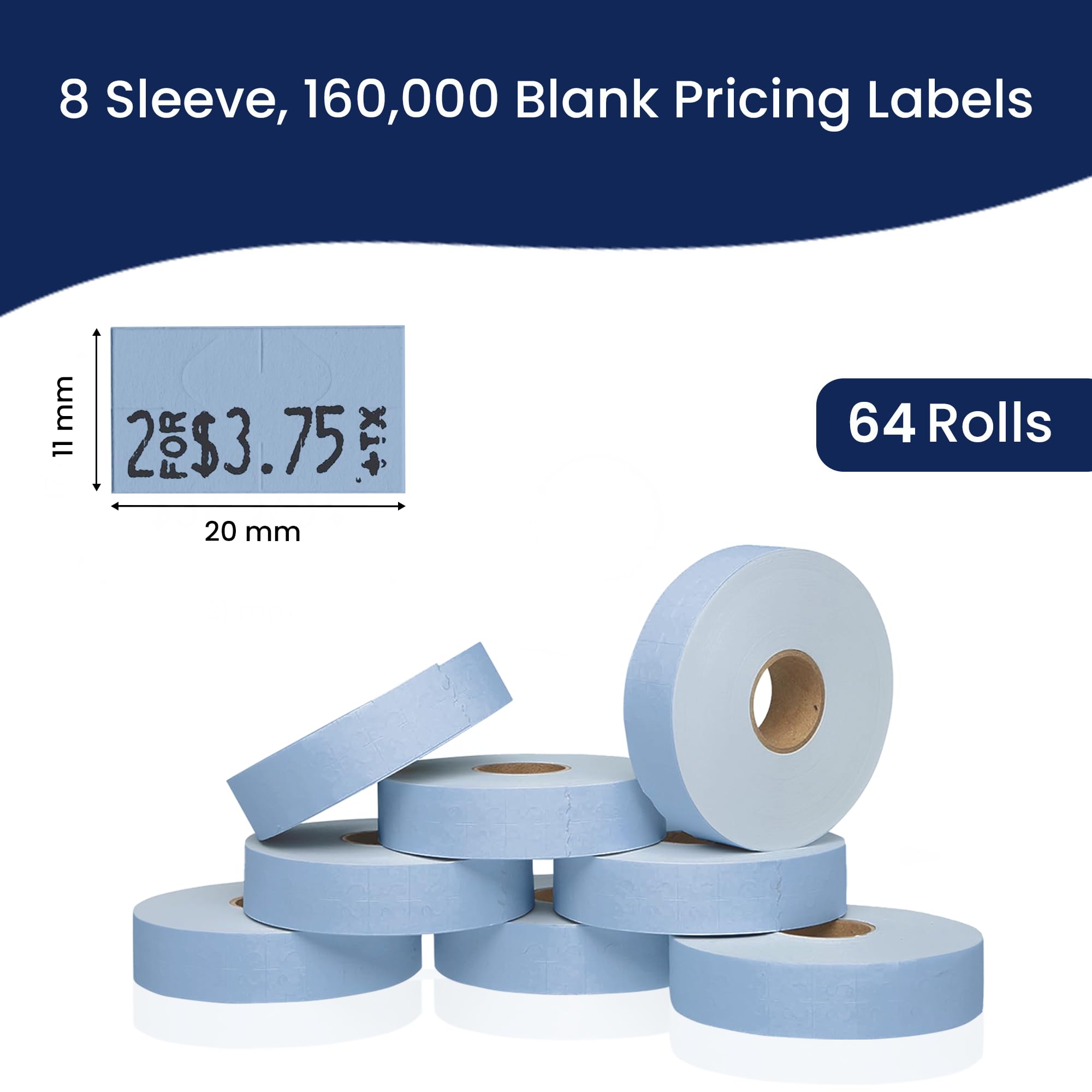 Snapklik.com : Blue Pricing Labels For Monarch 1131 Price Gun 8 Sleeves ...