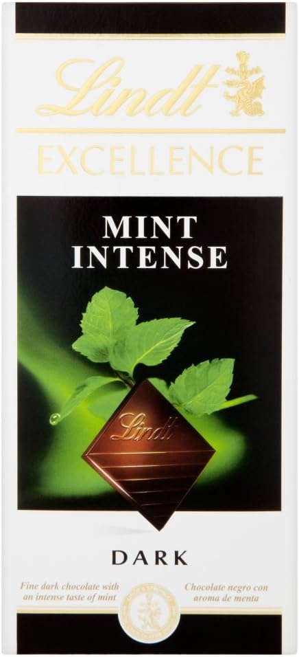 Lindt Excel Mint Intense Box, 100 g, Pack of 20 : Amazon.co.uk: Grocery