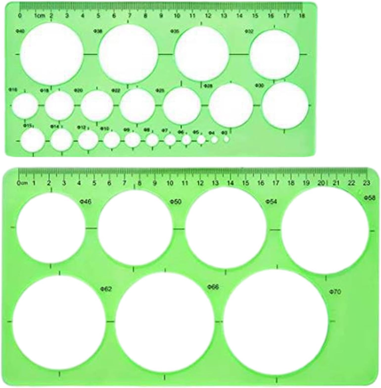Helix Circle Stencil Template, Translucent Orange : Amazon.co.uk ...