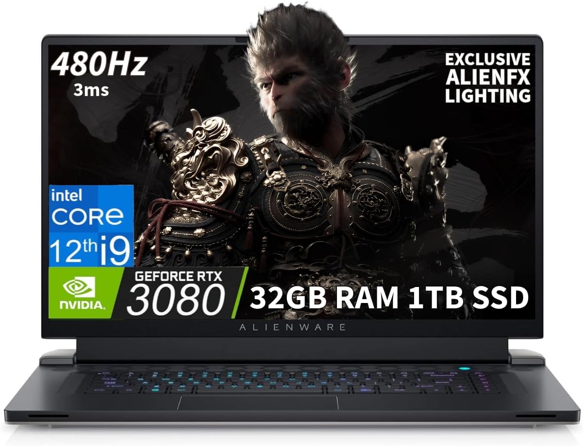 Amazon.com: Alienware x17 R2 Gaming Laptop (17.3" 480Hz FHD, Intel 20 ...