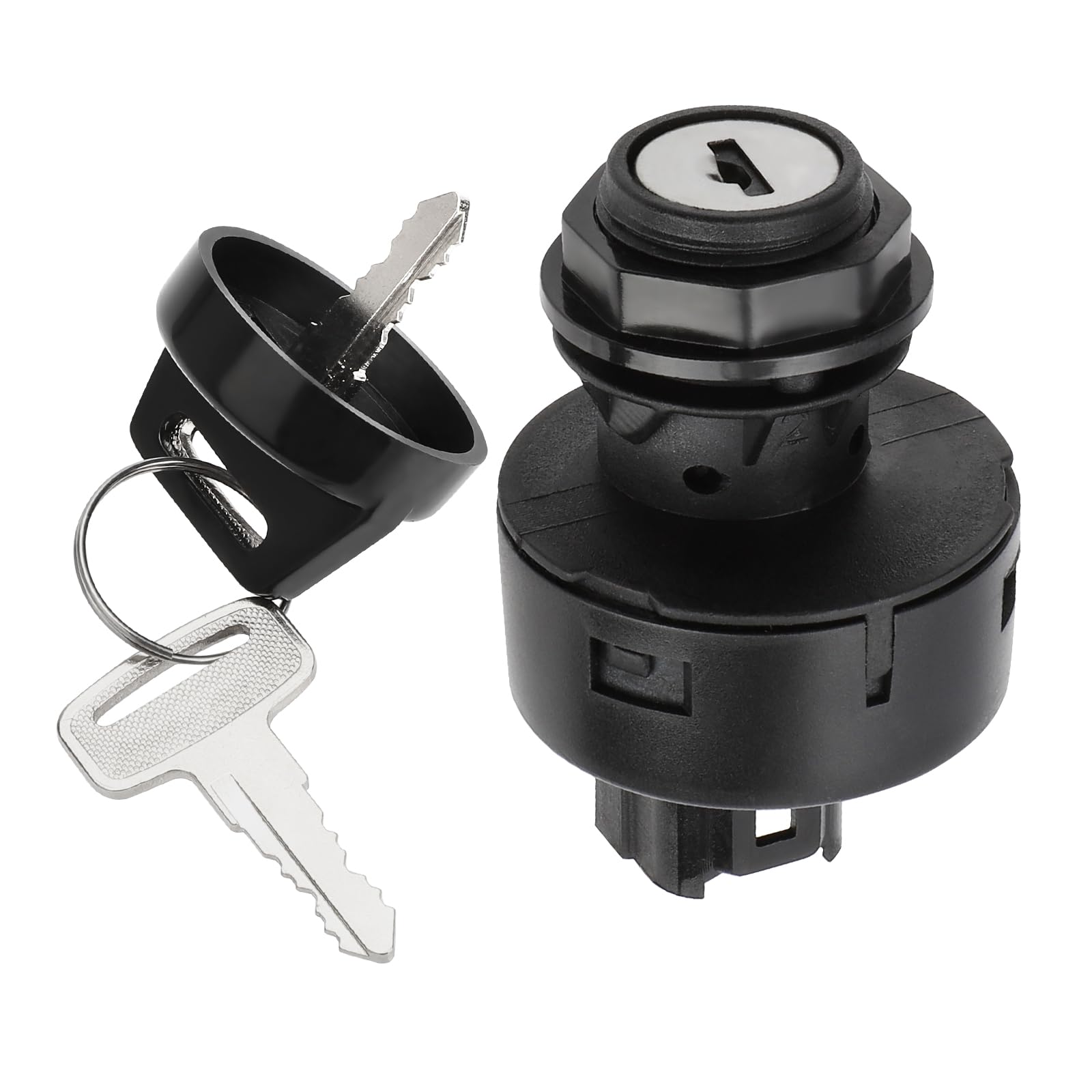 Amazon.com: M MATI Ignition Key Switch 3 Position 4 Pin Sealed Plug ...