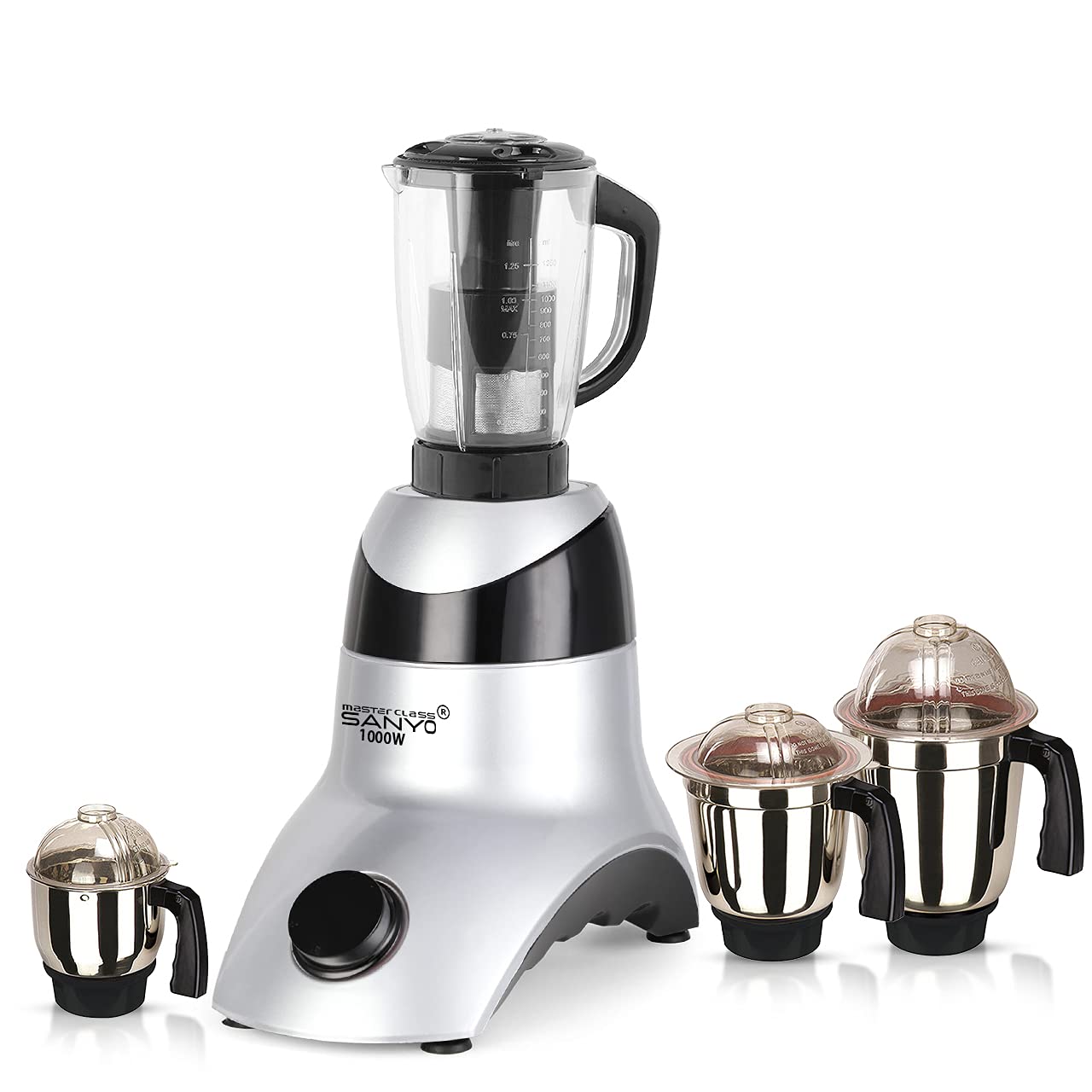 Buy MasterClass Sanyo NORTEP21 1000-Watt Mixer Juicer Grinder with 4 ...