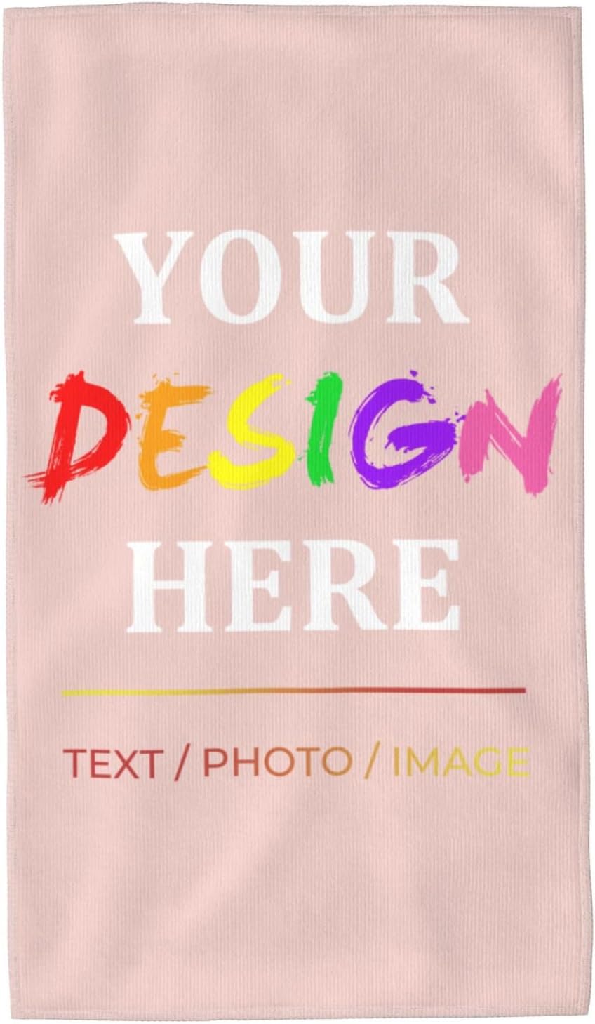 40x70cm Personalised Hand Towels with Picture/Text/Logo, Custom Tea ...