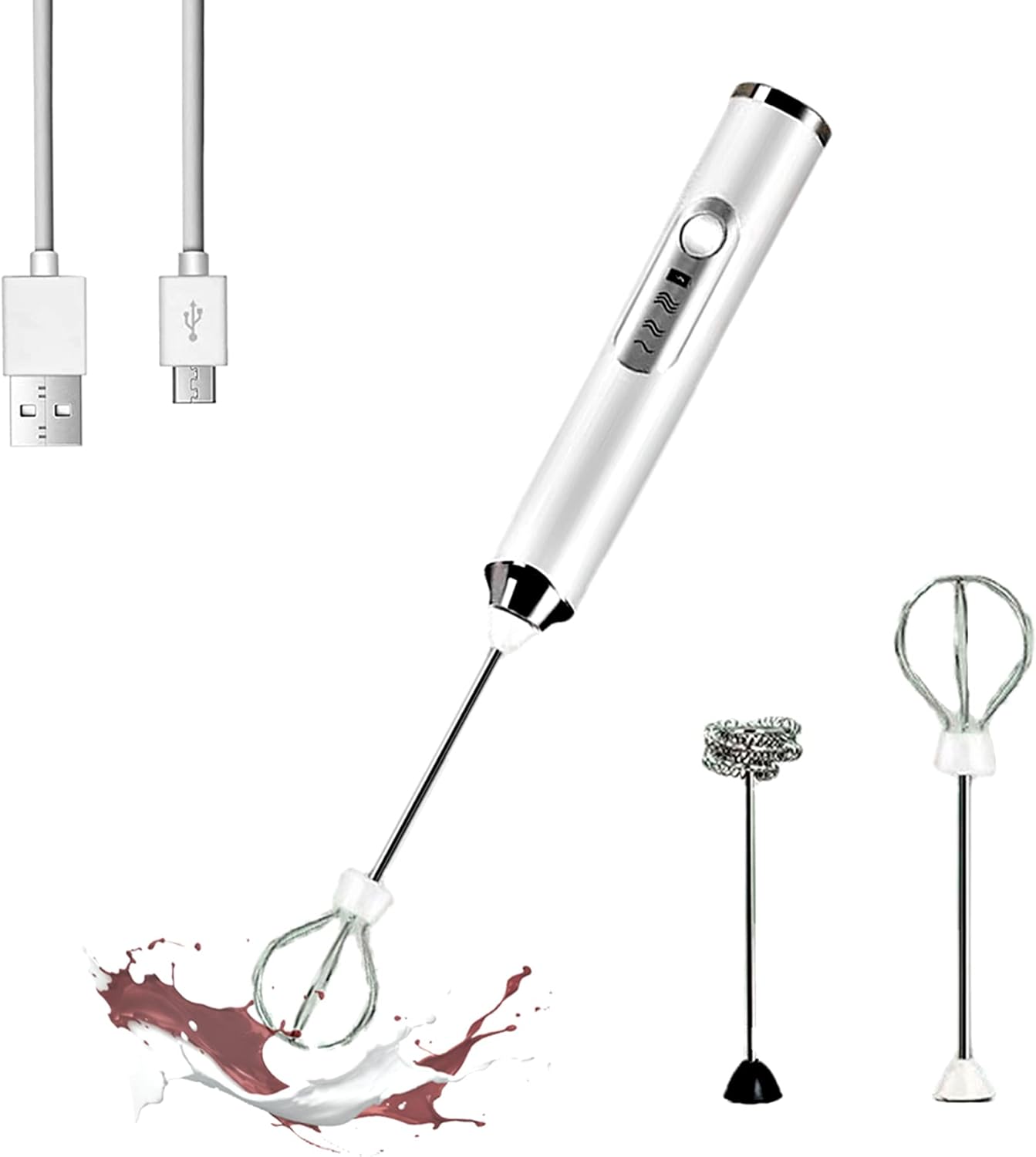 Amazon.com: Electric Milk Frother- Hand held frother for Coffee,USB ...