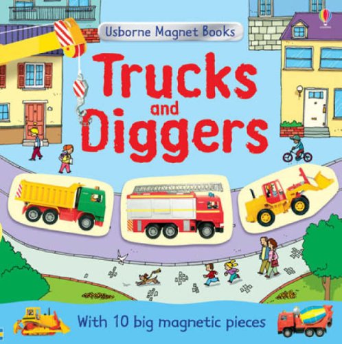 Trucks and Diggers (Usborne Magnet Books): Amazon.co.uk: Brooks ...