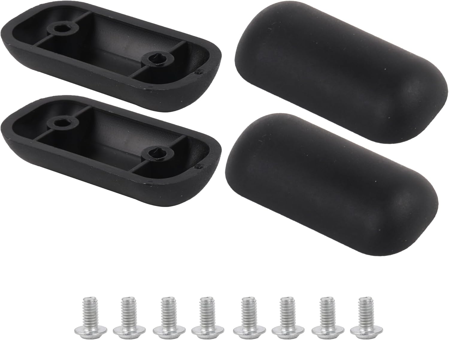 Amazon.com | RDEXP 4PCS Black Baggage Replacement Stud Foot W/Screws ...