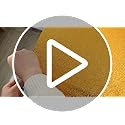 Feisoon Gold Texture Contact Paper Peel and Stick Wallpaper Kitchen ...