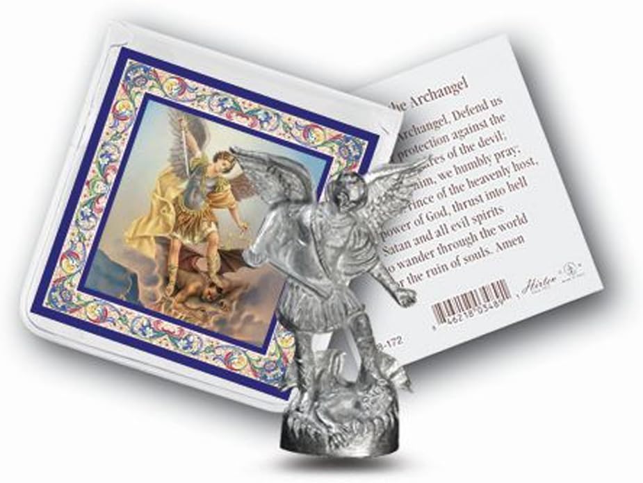 Amazon.com: Religious Gifts St Michael Mini Saint Gift Set Tiny 1 Inch ...