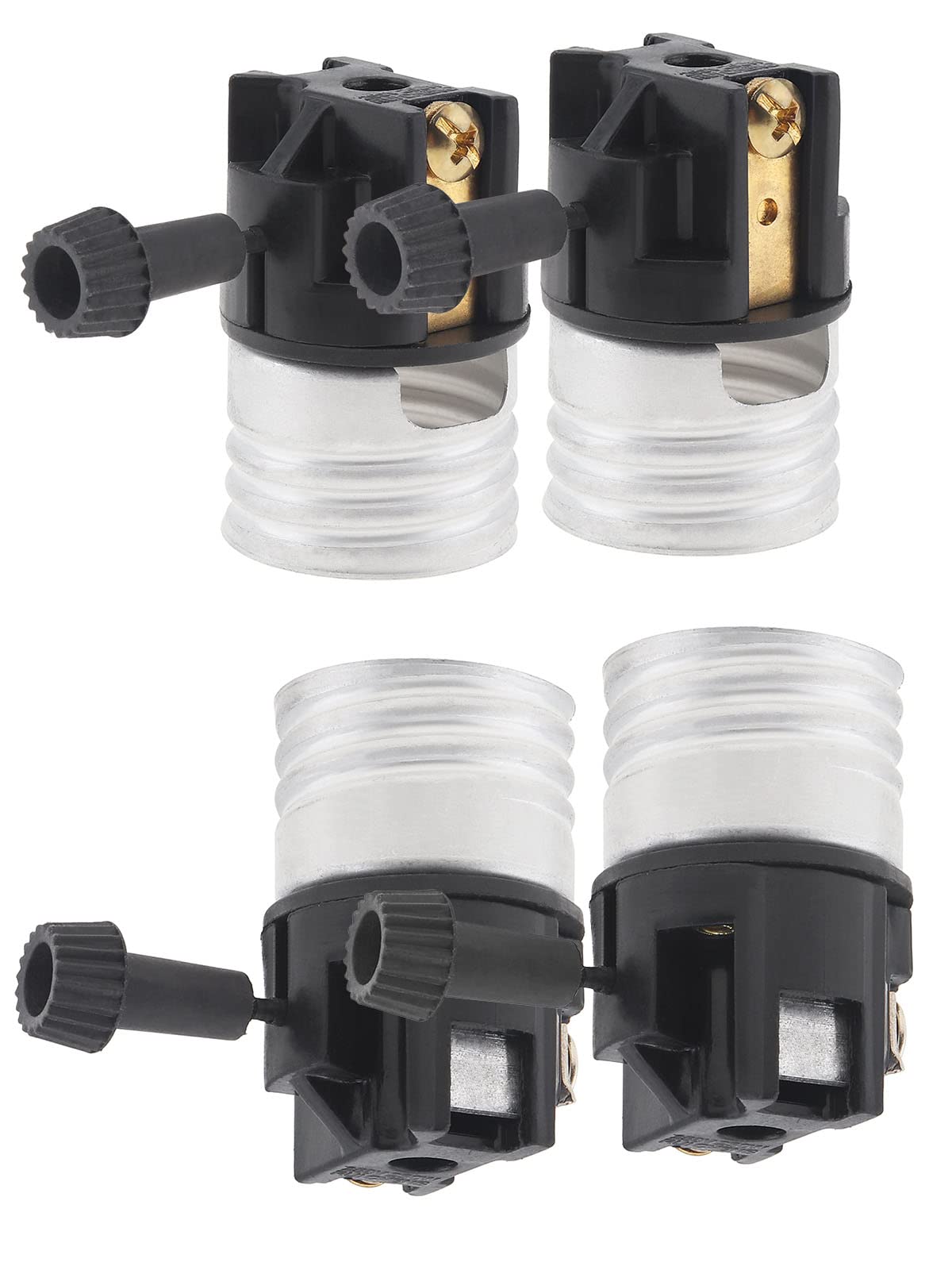 RTNLIT 3 Way Lamp Socket Replacement, E26/E27 Lamp Repair Socket ...