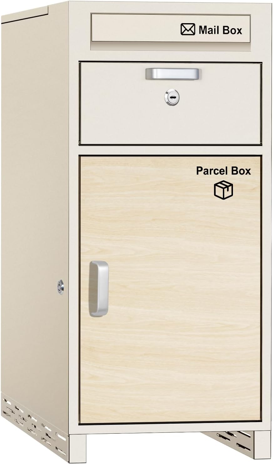 Amazon.co.jp: 【複数投函可能/大容量 140L】 VARNIC 宅配ボックス 宅配BOX 組み立て不要 防水 屋外 置き配 大容量 ポスト付き 郵便受け 簡単設置 両開扉 盗難 ...