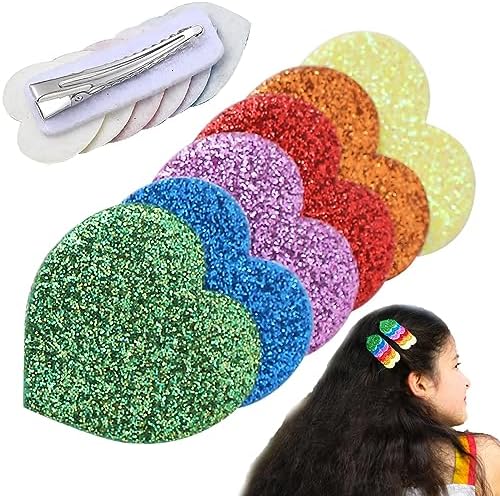 Amazon.com : ARELGY 2Pcs Cute Hair Clips for Girls,Rainbow Hair Clips ...
