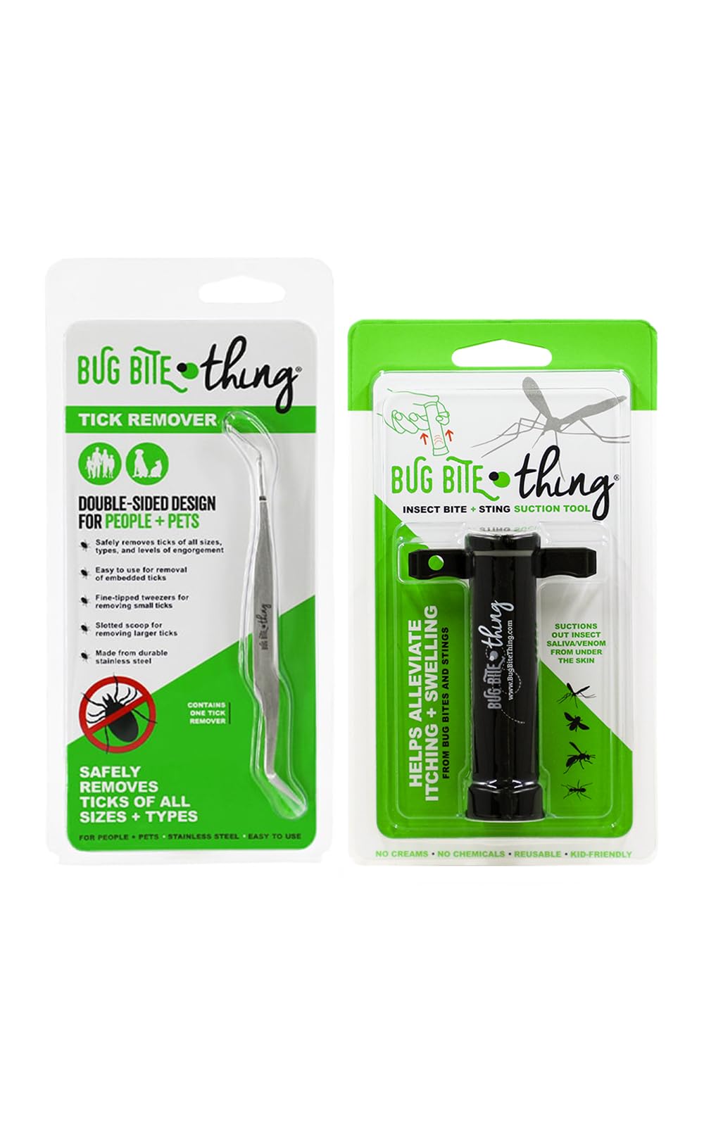Amazon.com: BUG BITE THING Suction Tool and Tick Remover Combo Pack ...