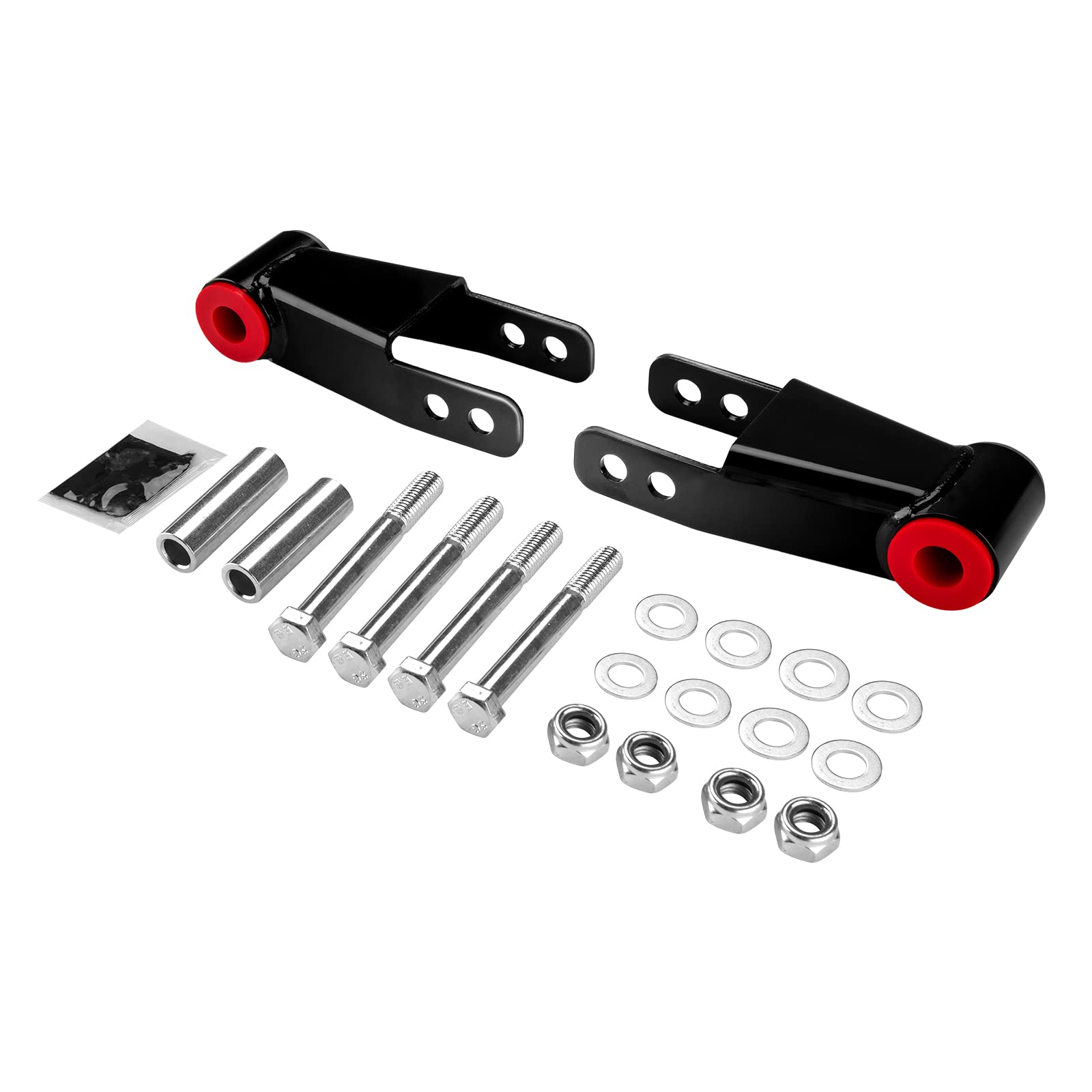 Snapklik.com : 2" Adjustable Rear Leveling Lowering Shackles Drop Kit ...