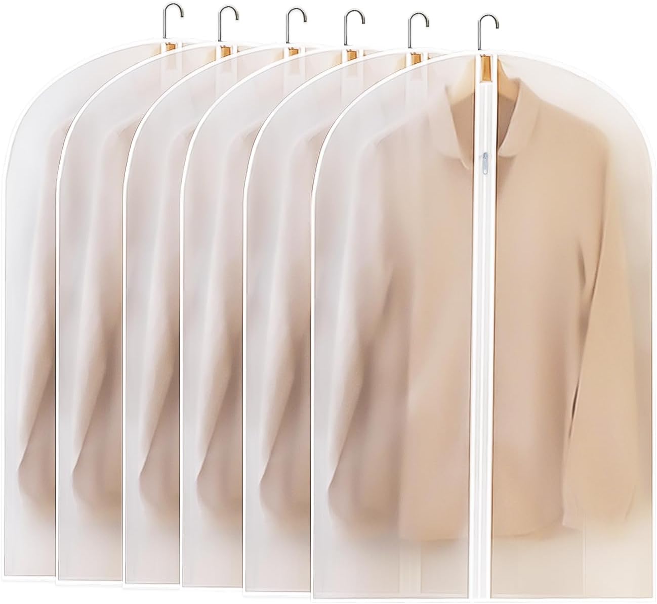 6PCS Garment Bags 60 x 100cm Waterproof Clothes Covers Protector Bags ...