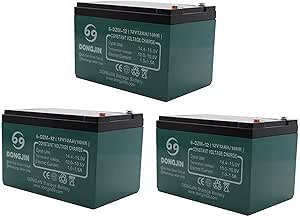 Amazon 3 Pack 12v 12ah 6 Dzm 12 6 Dzf 12 Battery For Electric