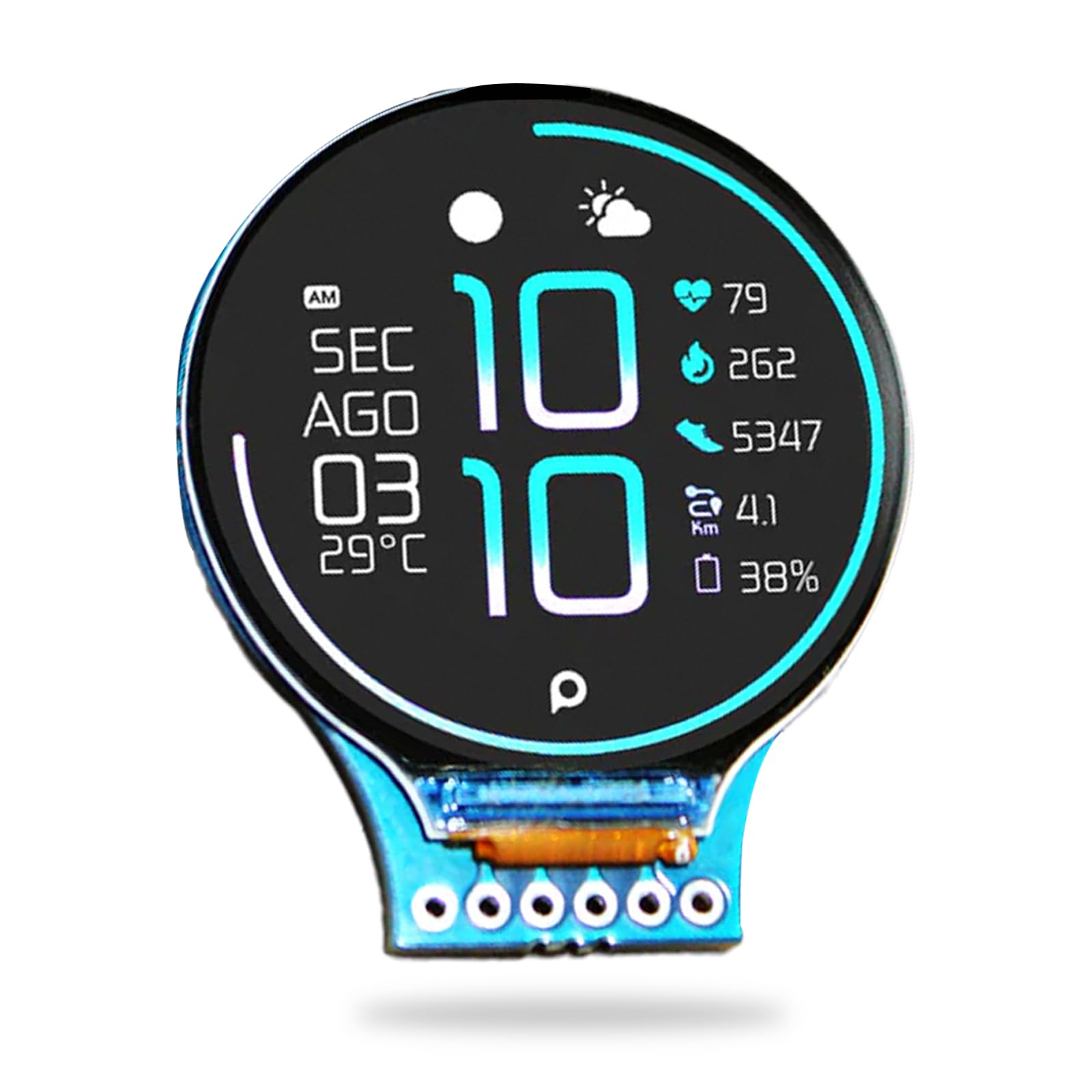 Amazon.com: RoundyFi - Compact 1.28” Round LCD Display Based on ESP-12E ...