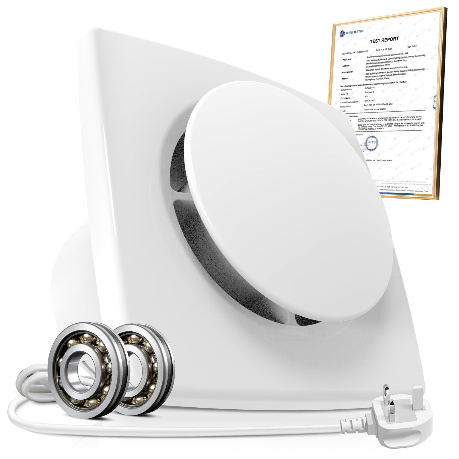 SBONNI Extractor Fan Bathroom 100mm / 4 inch, Upgraded Silent Powerful ...