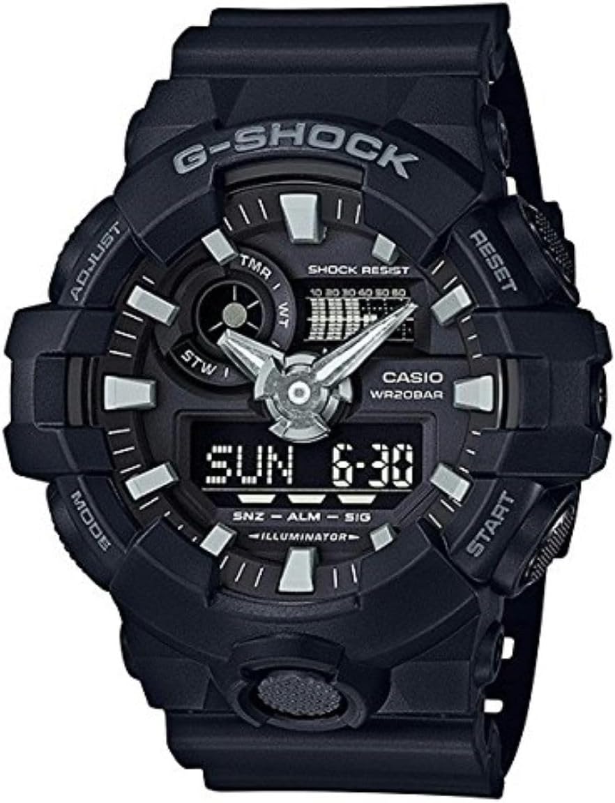 Casio Relógio masculino G-shock Ana Digi All Black, resistente à água ...