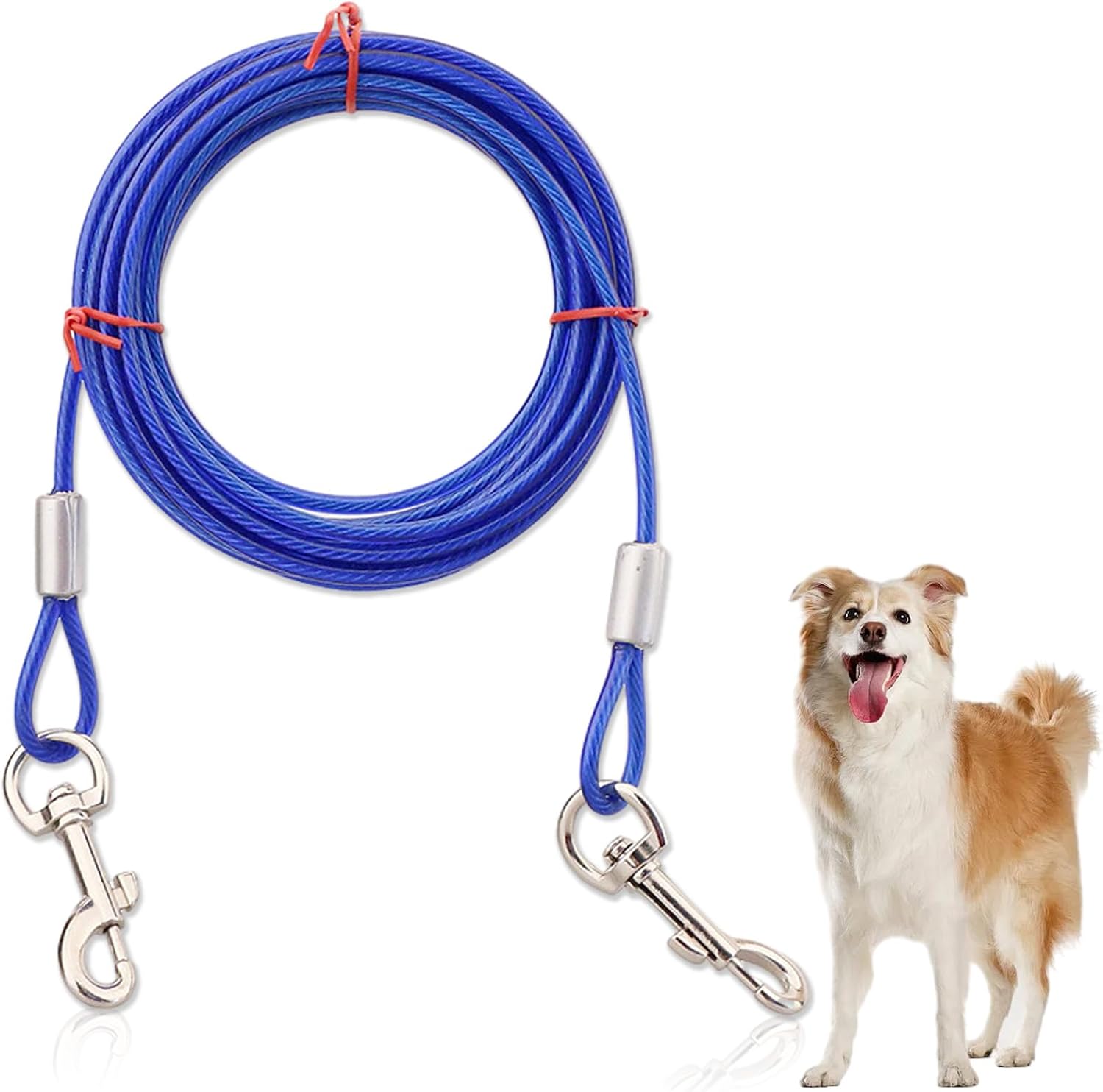 Dog Lace Cable, Heavy Duty Dog Tie-Out Cable, Chewing Resistant, With ...