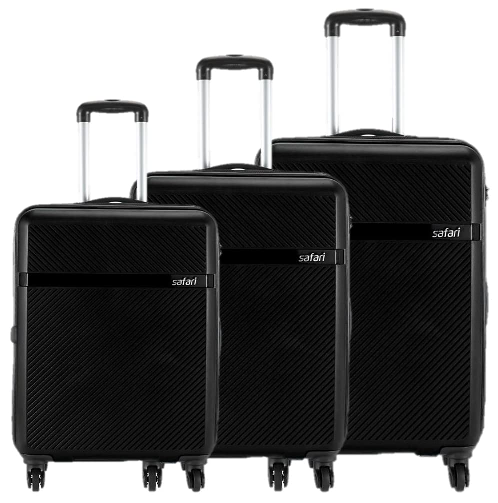 Buy Safari Drive Hard-Sided Polypropylene 5 Years Warranty Luggage Set ...
